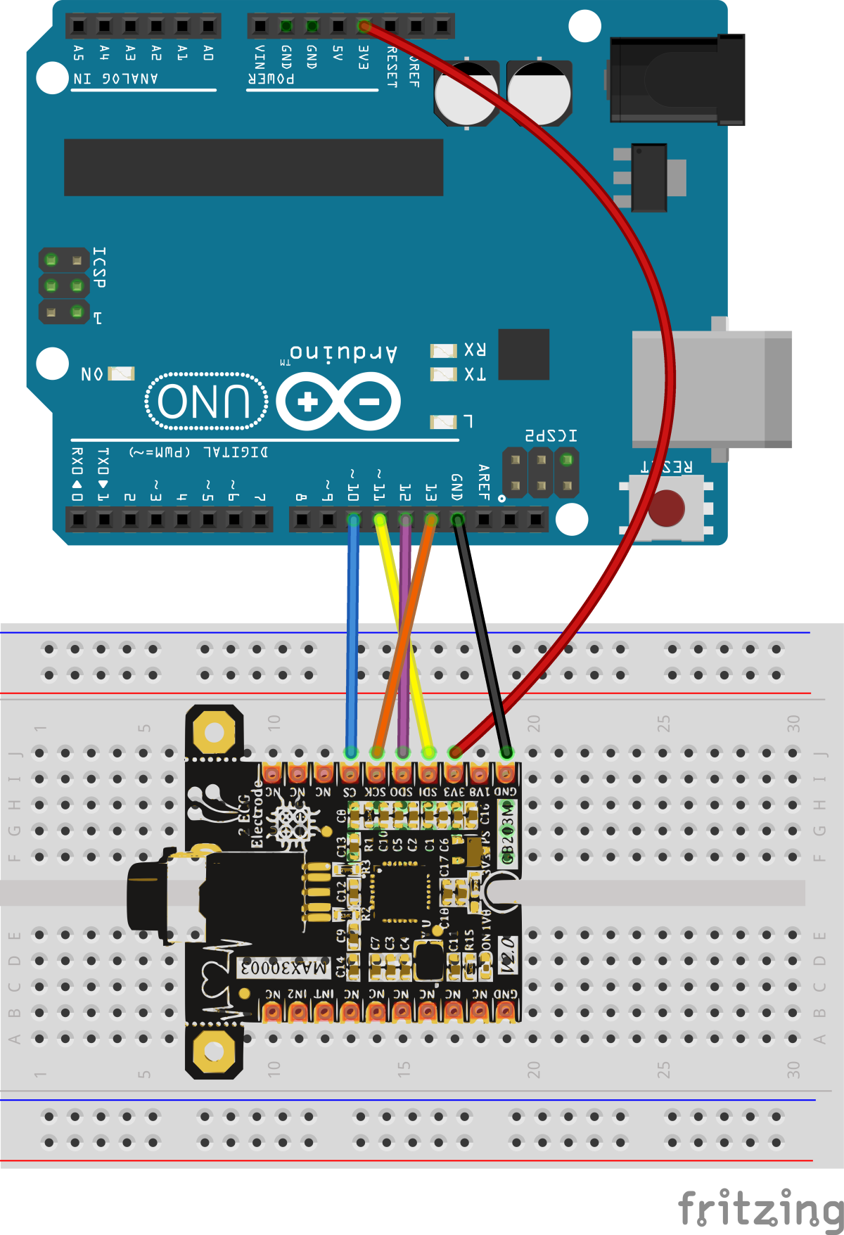 GebraBit MAX30003 ECG and Heartrate Monitoring Sensor Module - GebraBit GebraBit MAX30003 ECG and Heartrate Monitoring Sensor Module - GebraBit